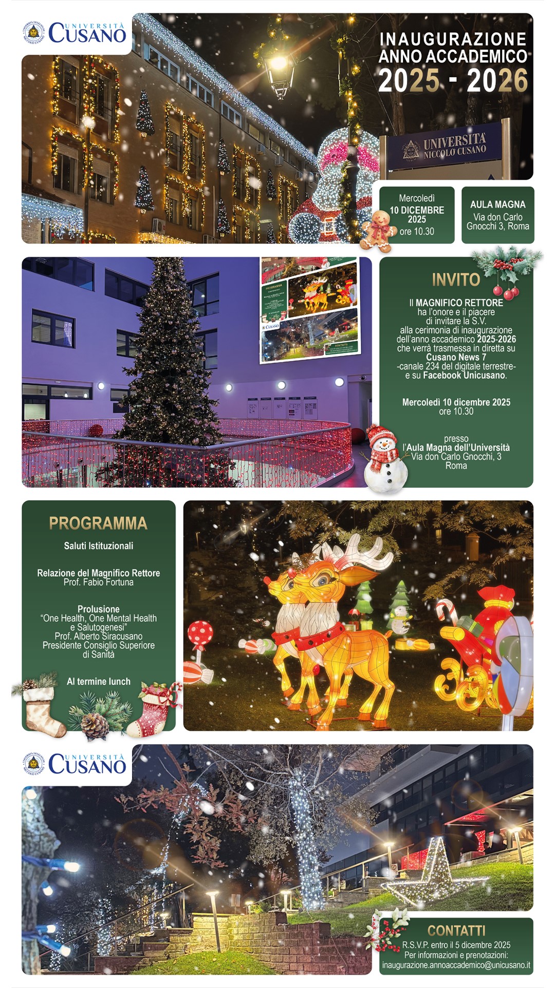Inaugurazione Anno Accademico 2025 - 2026 - Unicusano